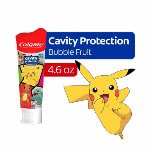 Colgate Pokemon Toothpaste for Kids with Bubble Fruit Flavor 4.6 oz ...