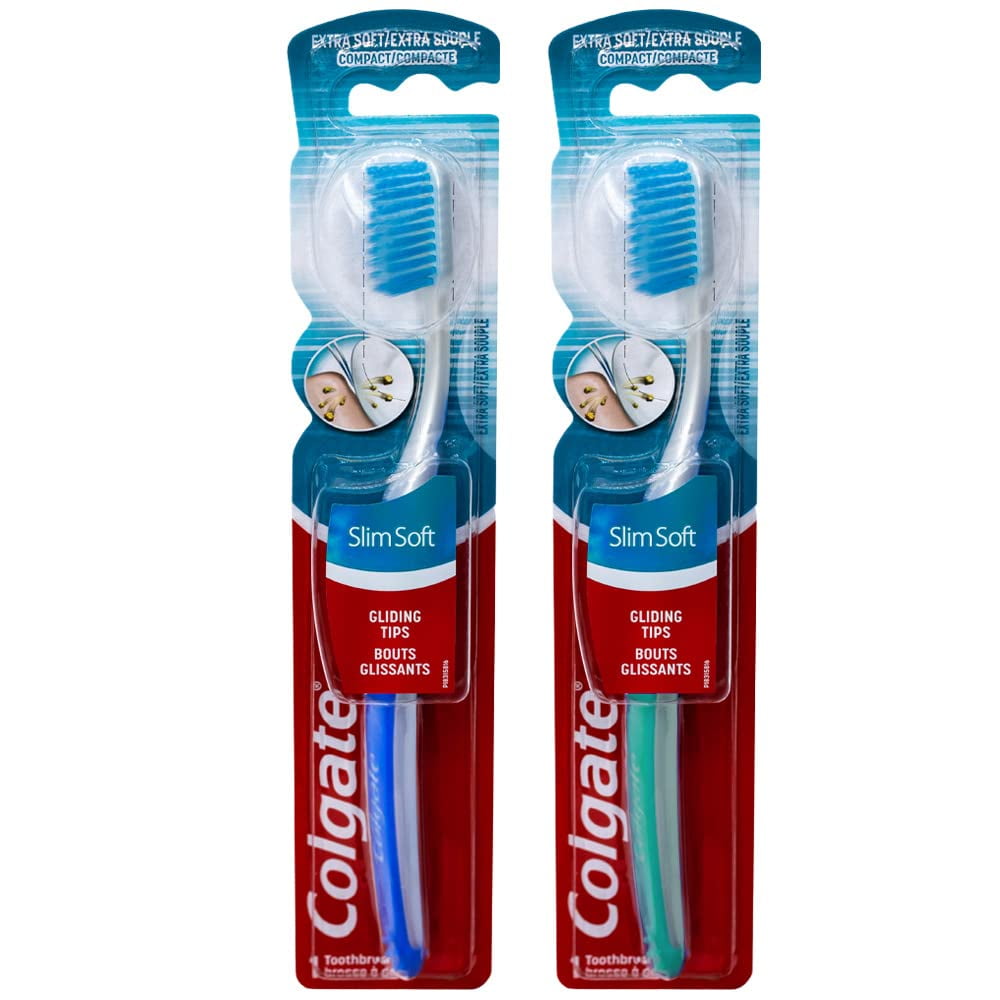 Colgate Ultra Soft Multipack Toothbrushes, Slim Soft Compact, Extra ...