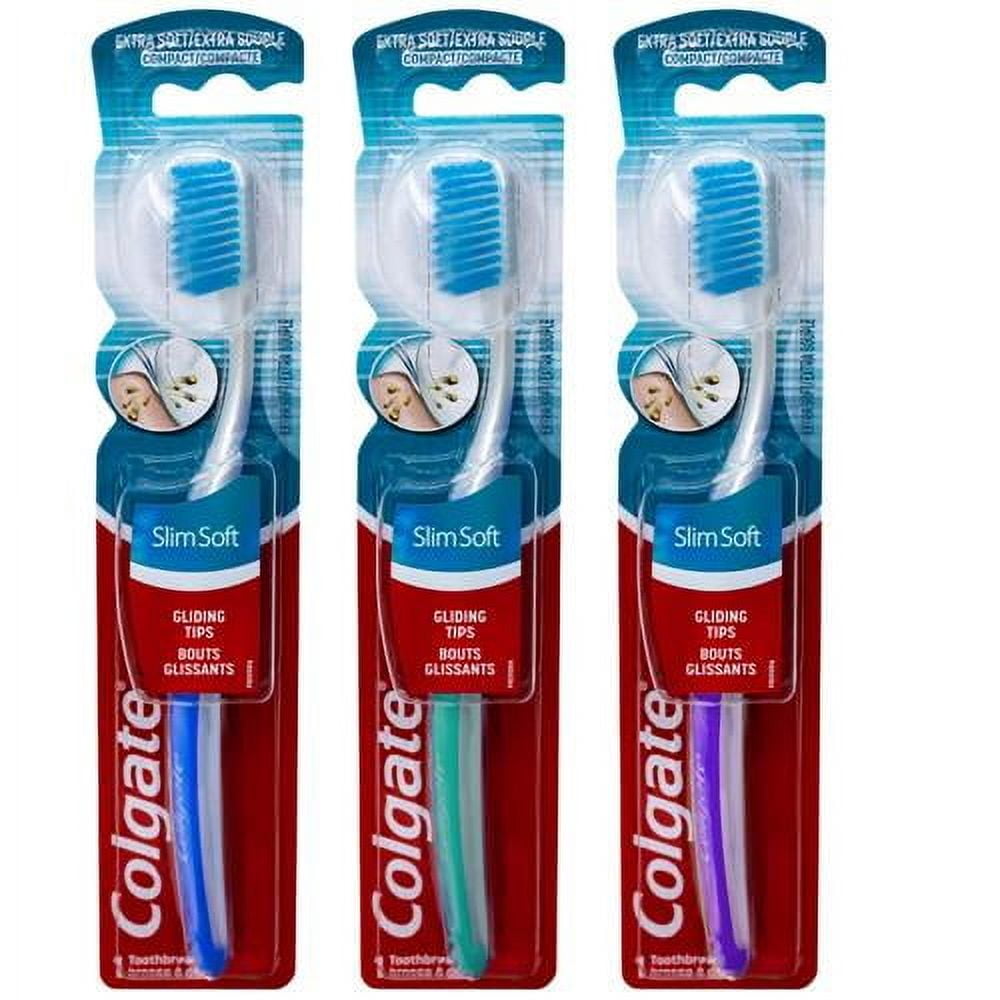 Birsppy Colgate Toothbrush Slimsoft Ultra Soft Pack 3 Pcs. Packaging ...