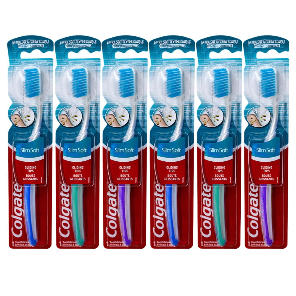 Colgate Slim Soft Ultra STF9 Compact Toothbrush, Extra Soft (Colors ...