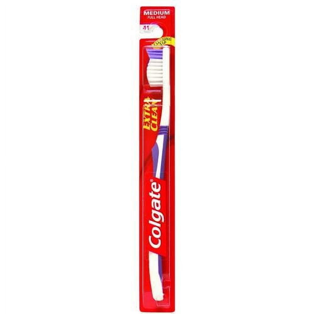 Colgate Solar Powered Extra Clean Adult Toothbrush #40, Red Packaging ...