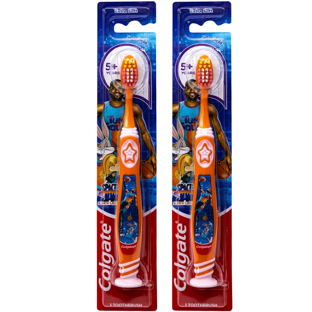 Colgate Space Jam Kids Toothbrush, with Suction Cup, 5+ Years, Extra ...