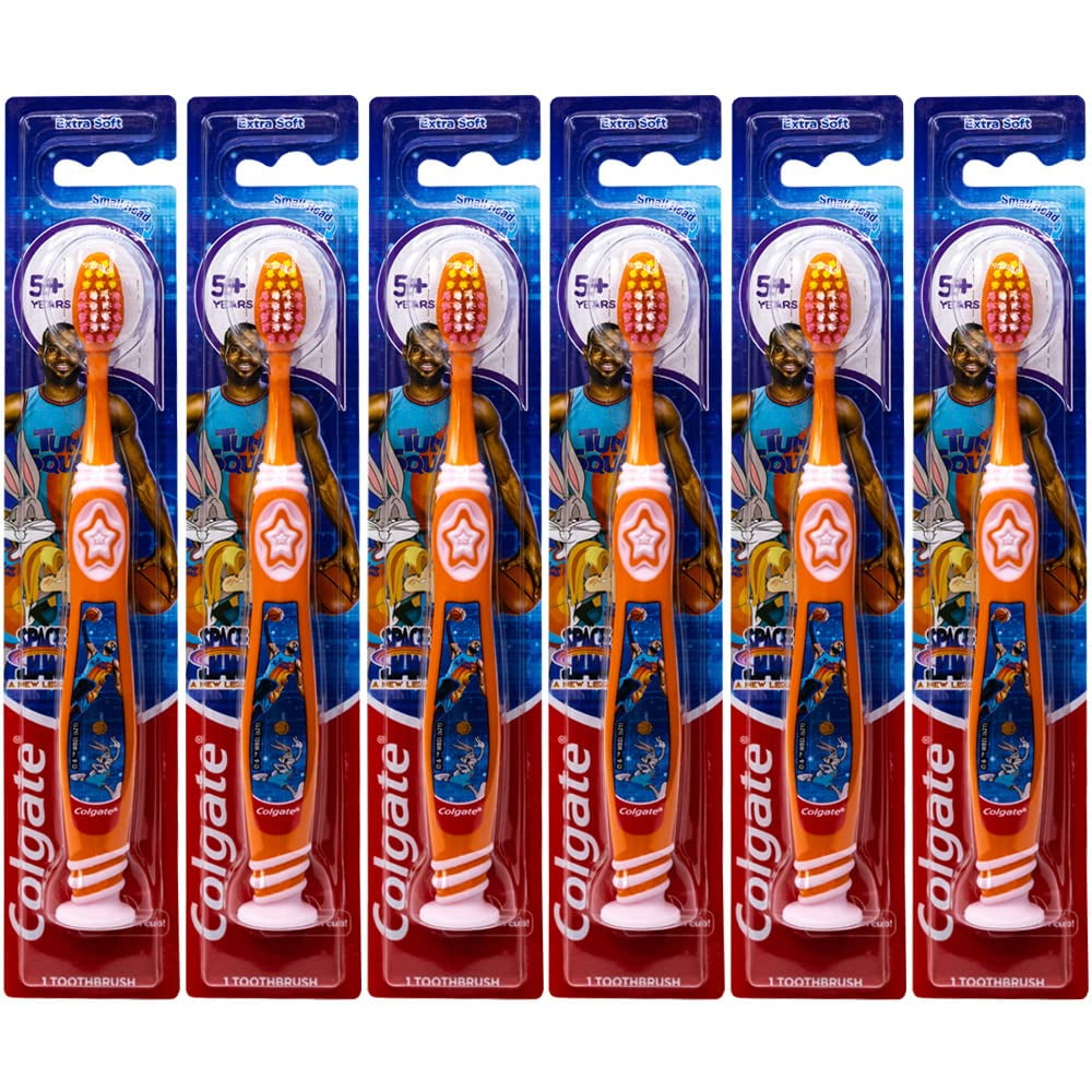 Colgate Space Jam Kids Toothbrush, Extra Soft, Suction Cup, 5+ Years ...