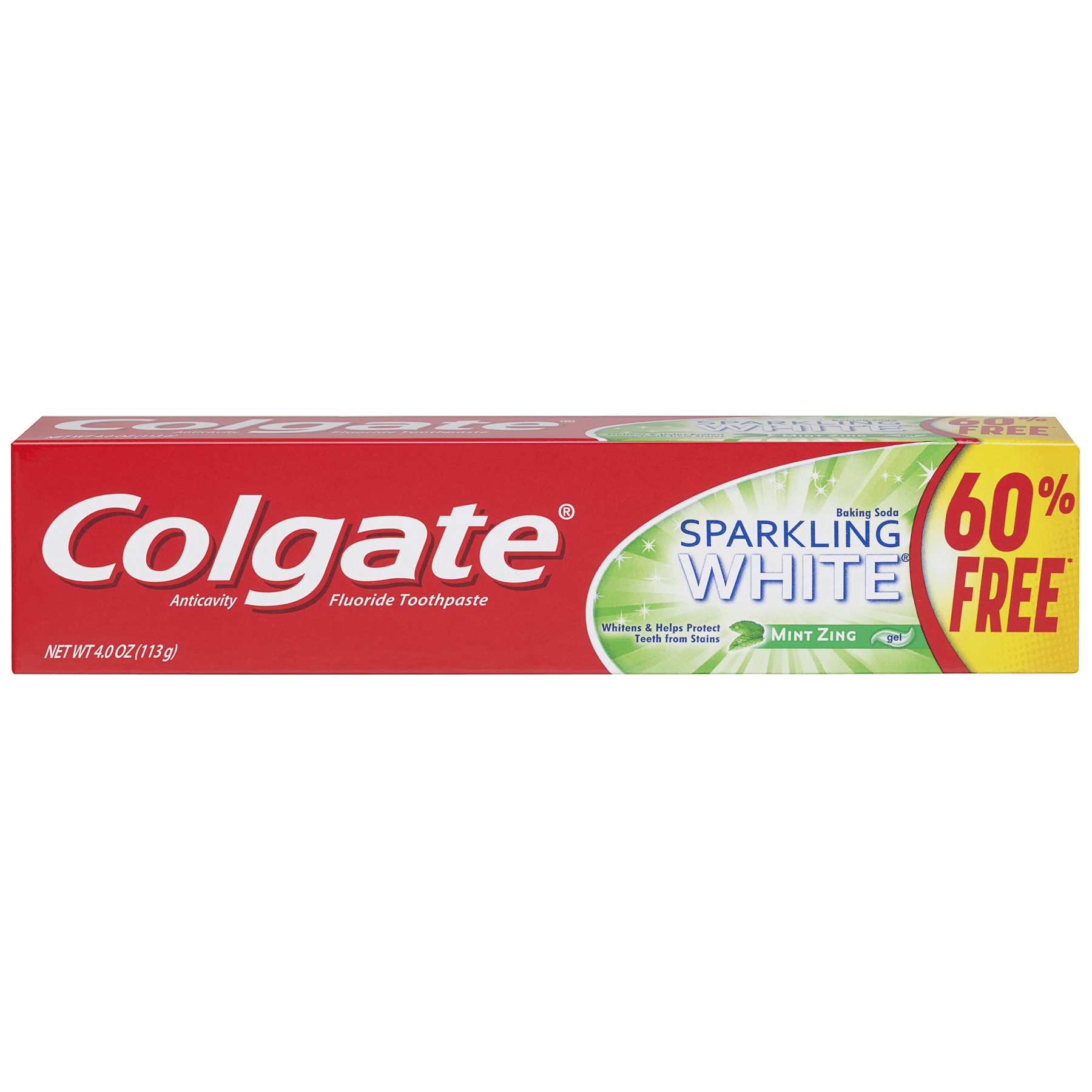 Colgate Sparkling White Mint Toothpaste 4 oz - Walmart.com