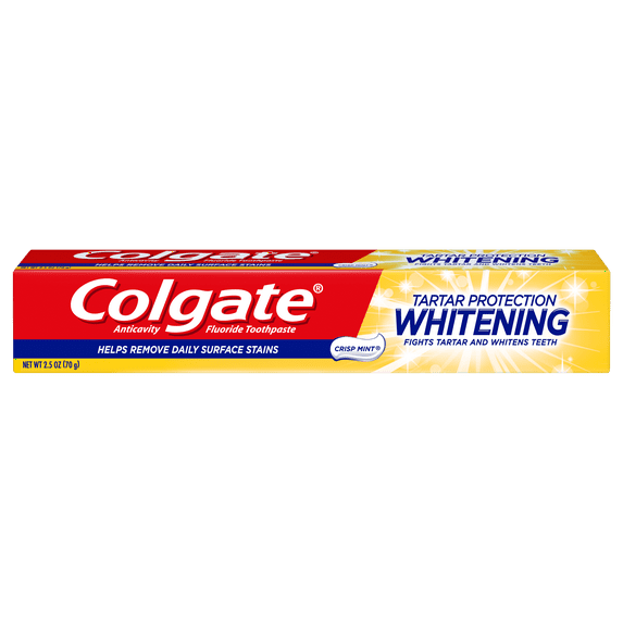 Colgate Tartar Protection Whitening Toothpaste, Crisp Mint, 2.5 Oz ...
