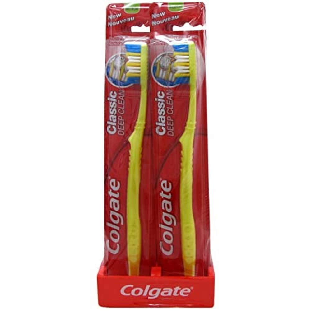 Colgate Toothbrush Classic Deep Clean Medium (12 Pieces) - Walmart.com