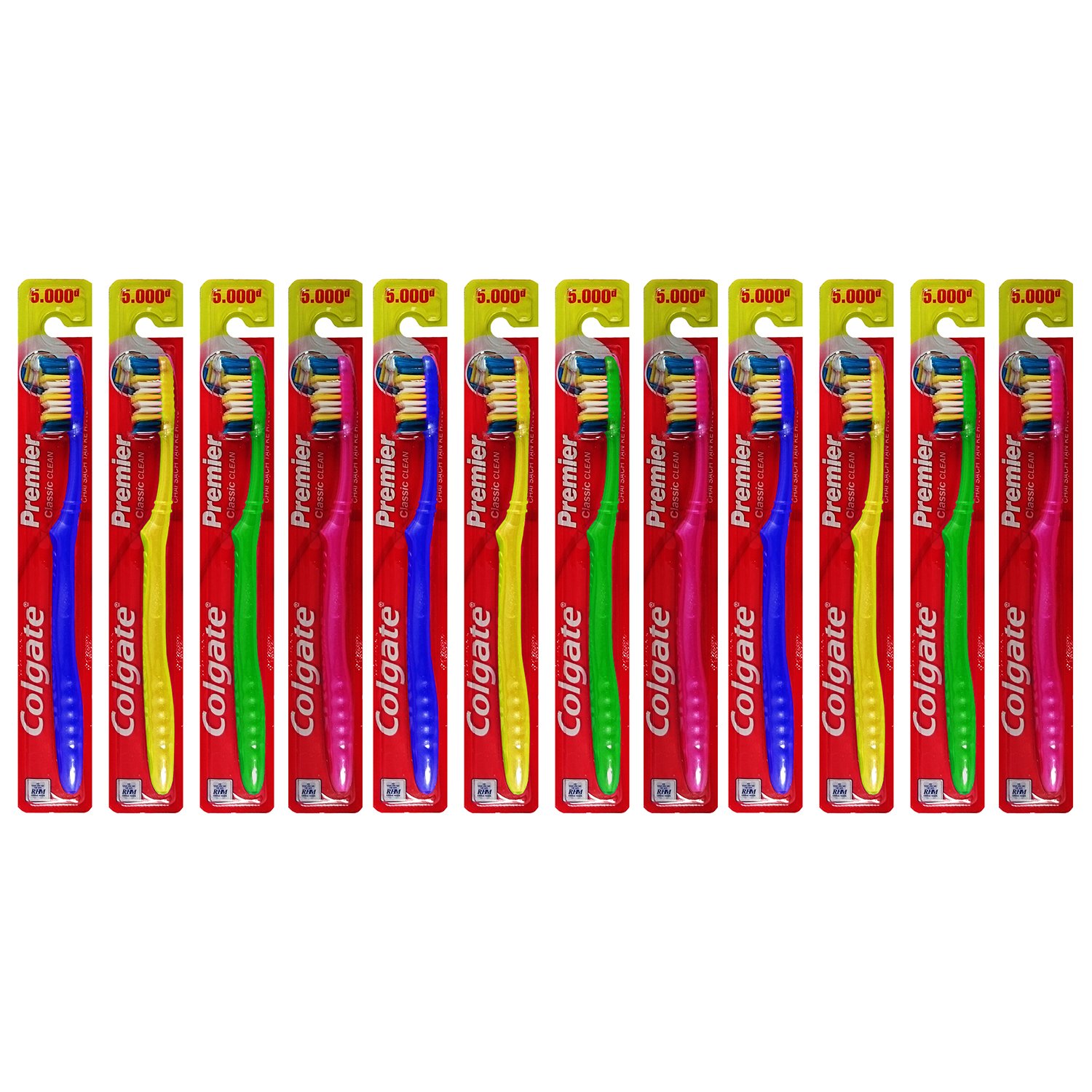 Colgate Toothbrush Premier Classic Clean Medium (Case Of 72) - Walmart.com