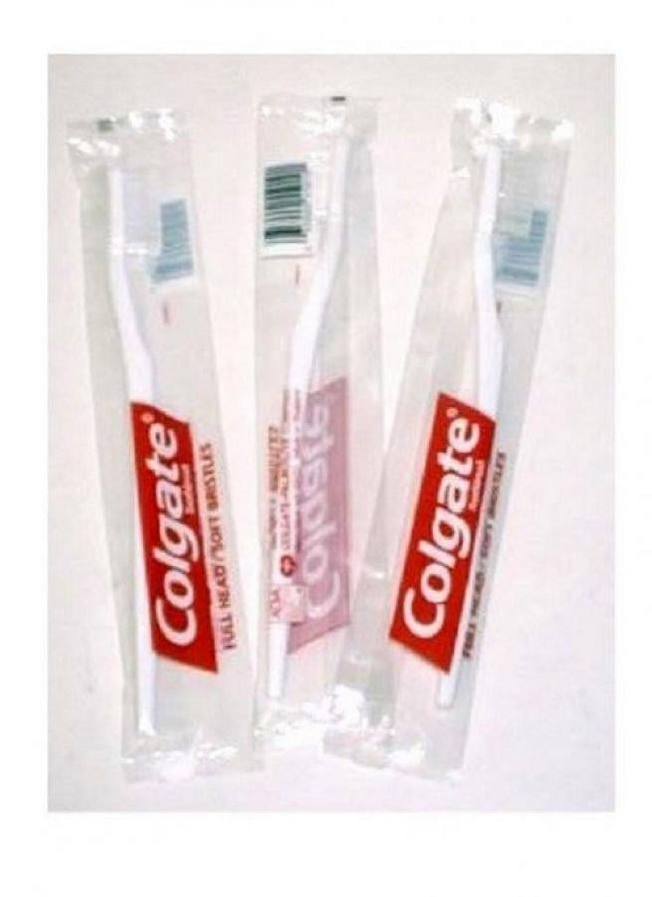 Colgate Toothbrush, Soft Bristles, White Handle, 144 Count - Walmart.com