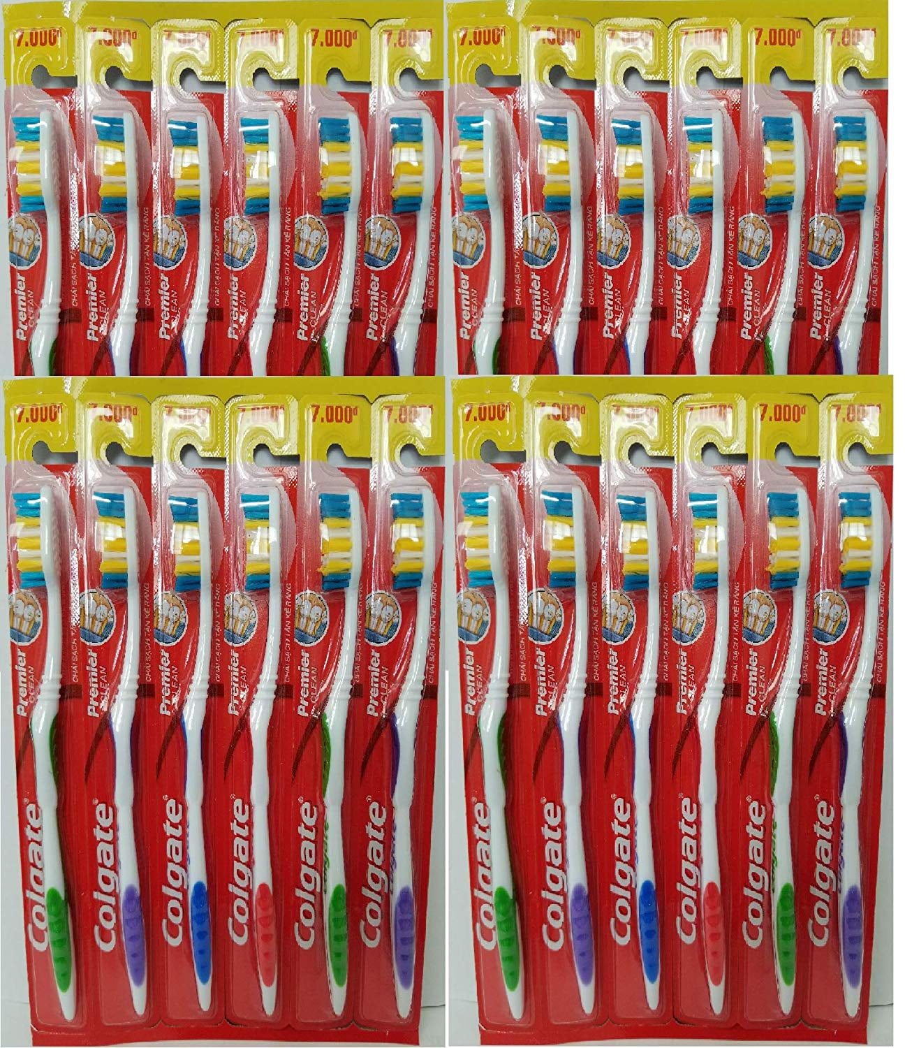 Colgate Premier Extra Clean Toothbrush Multipack - 24 Toothbrushes ...