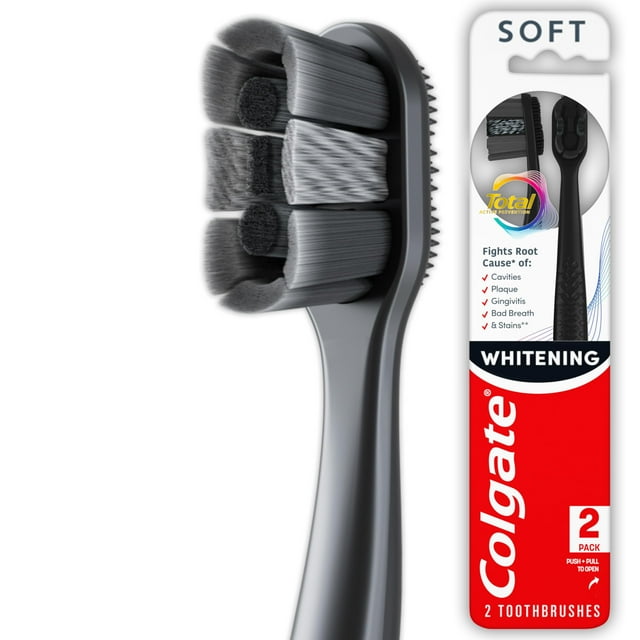 Colgate Total Active Prevention Whitening Toothbrush, Soft Toothbrush ...