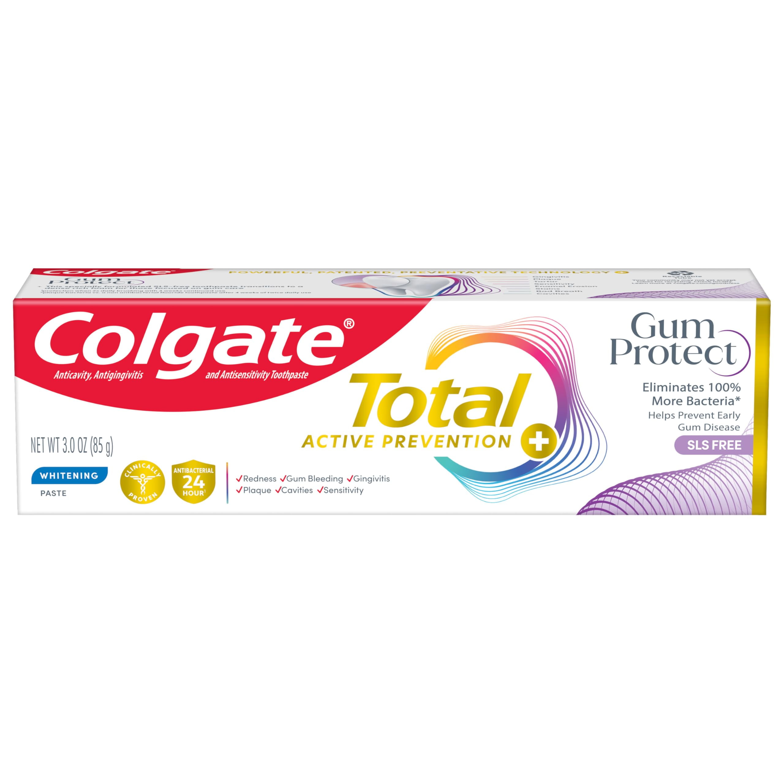 Colgate Total Active Prevention YPF5 Gum Protect Whitening Toothpaste ...
