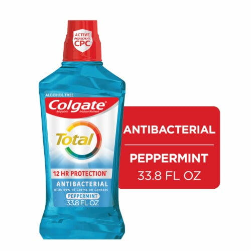Colgate Total Advanced Pro-Shield Mouthwash Peppermint 33.8 fl oz ...