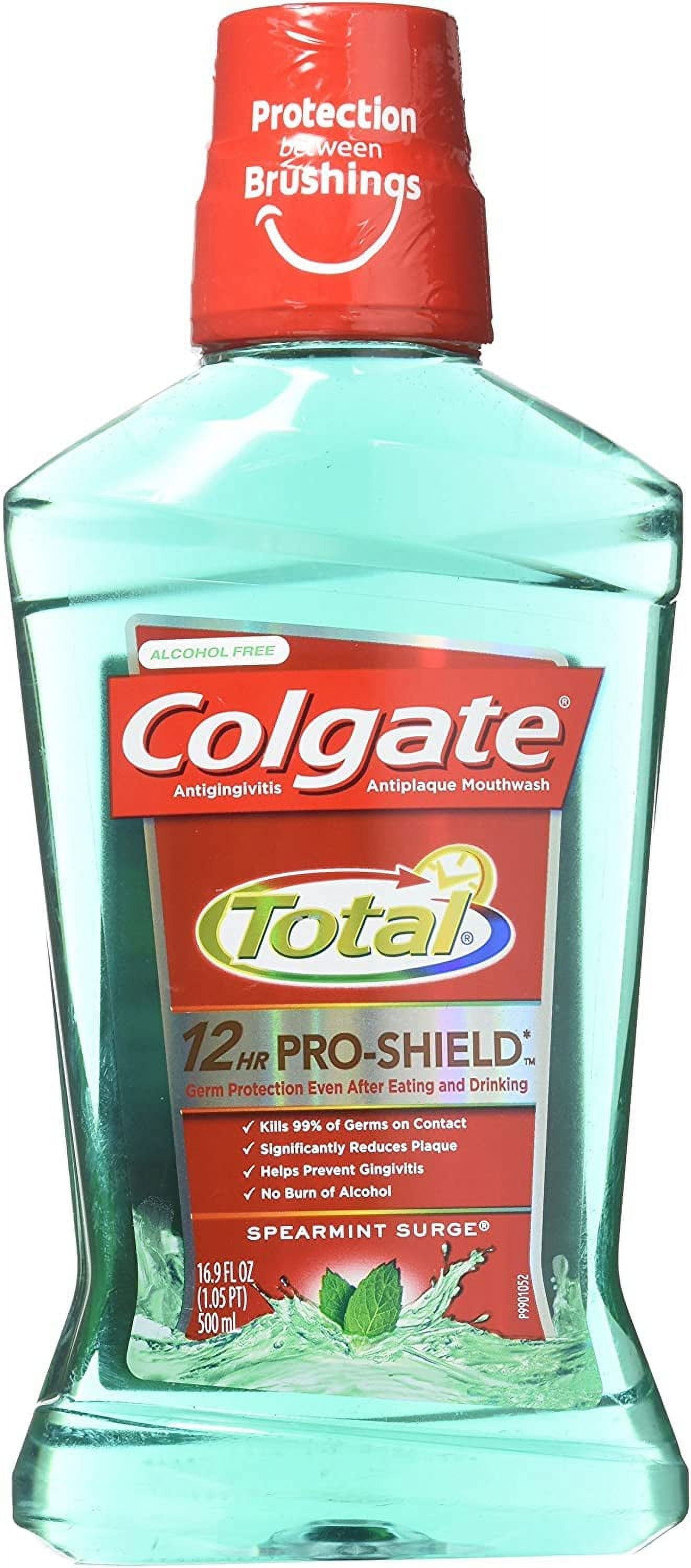 Colgate Total Advanced Pro-Shield Spearmint Surge, 16.9Oz (Pack Of 3 ...