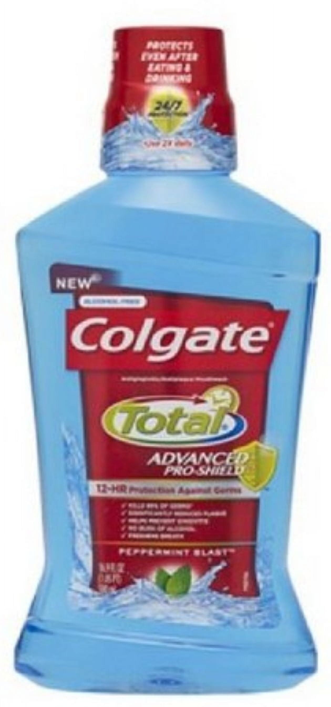 Colgate Total Advanced Pro-sheild Mouthwash Peppermint Blast 2 oz (Pack ...