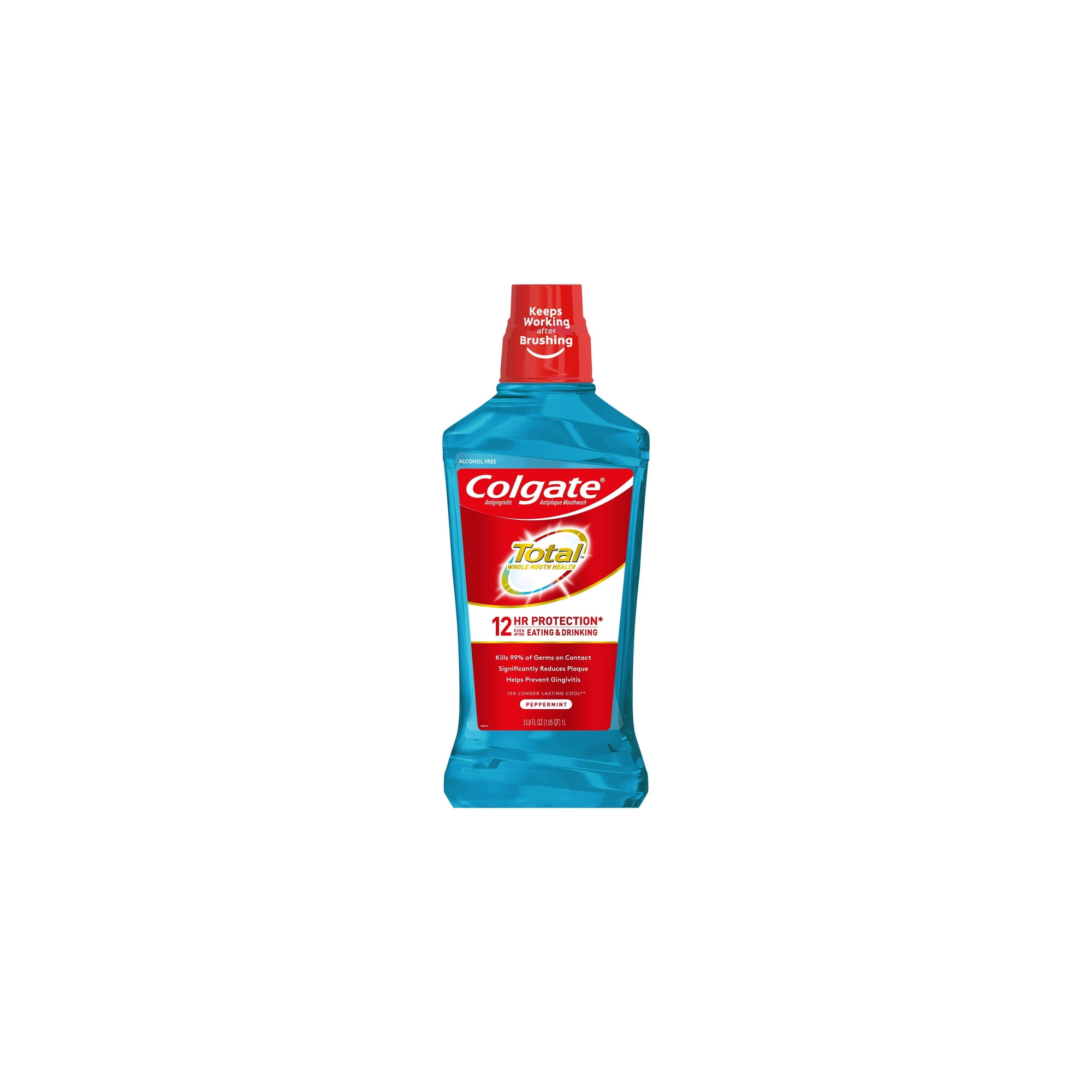 Colgate Total Alcohol Free Antibacterial Mouthwash Peppermint Blast 33. ...
