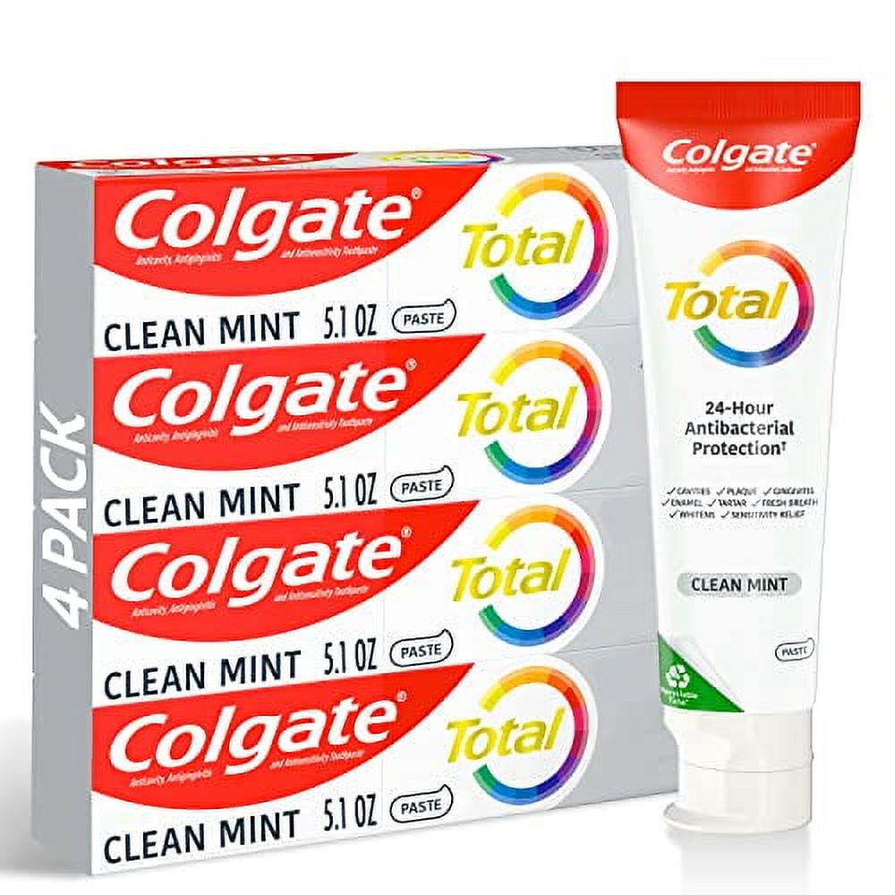 Colgate Total Clean Mint Toothpaste, 10 Benefits, No Trade-Offs ...