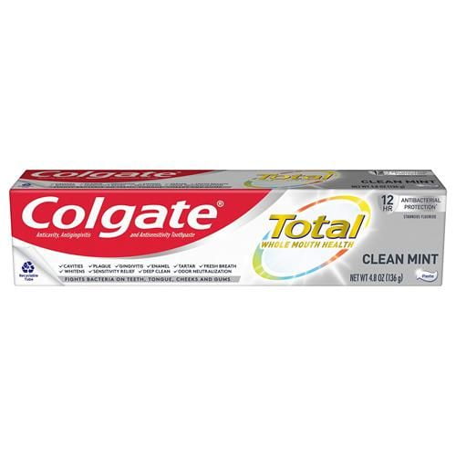 Colgate Total Clean Mint Toothpaste, 10 Benefits, No Trade-Offs ...
