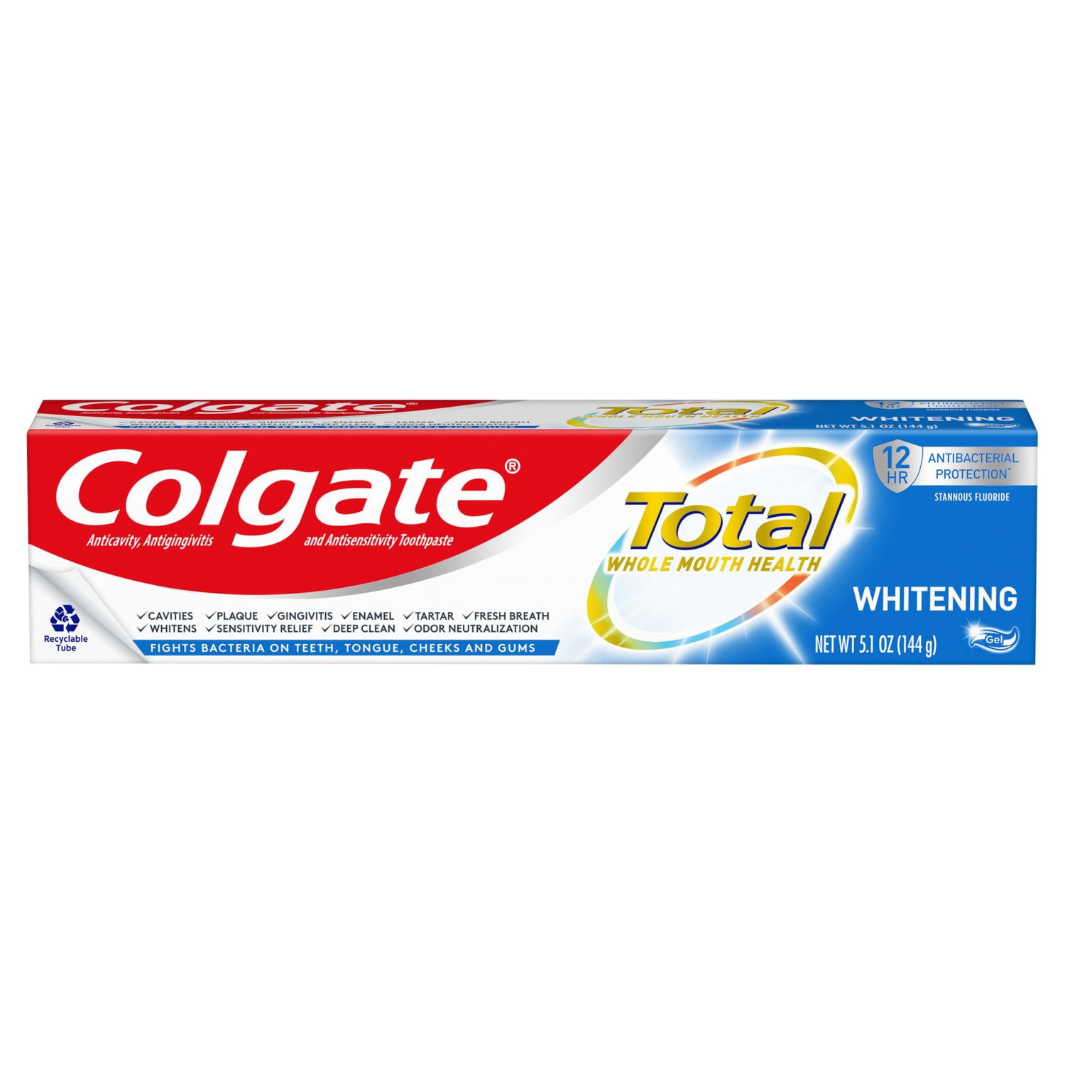 Colgate Total Clean Mint Toothpaste 5.1 oz - Walmart.com