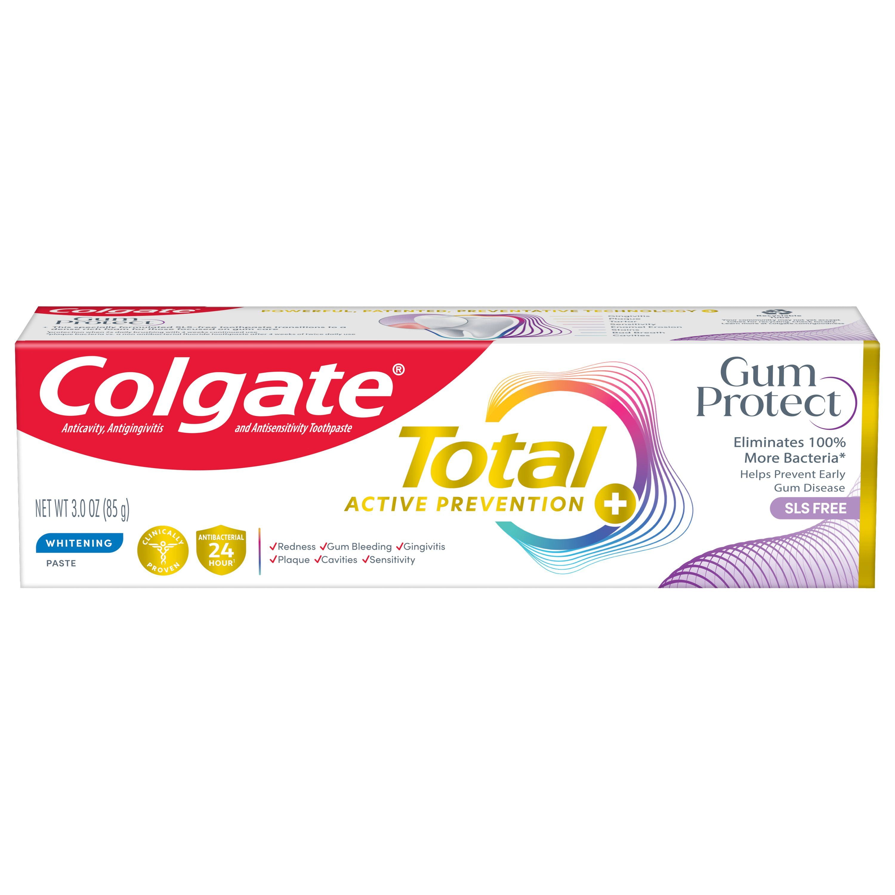 Colgate Total Gum Protect Whitening Toothpaste - 3 oz (Pack of 1 ...