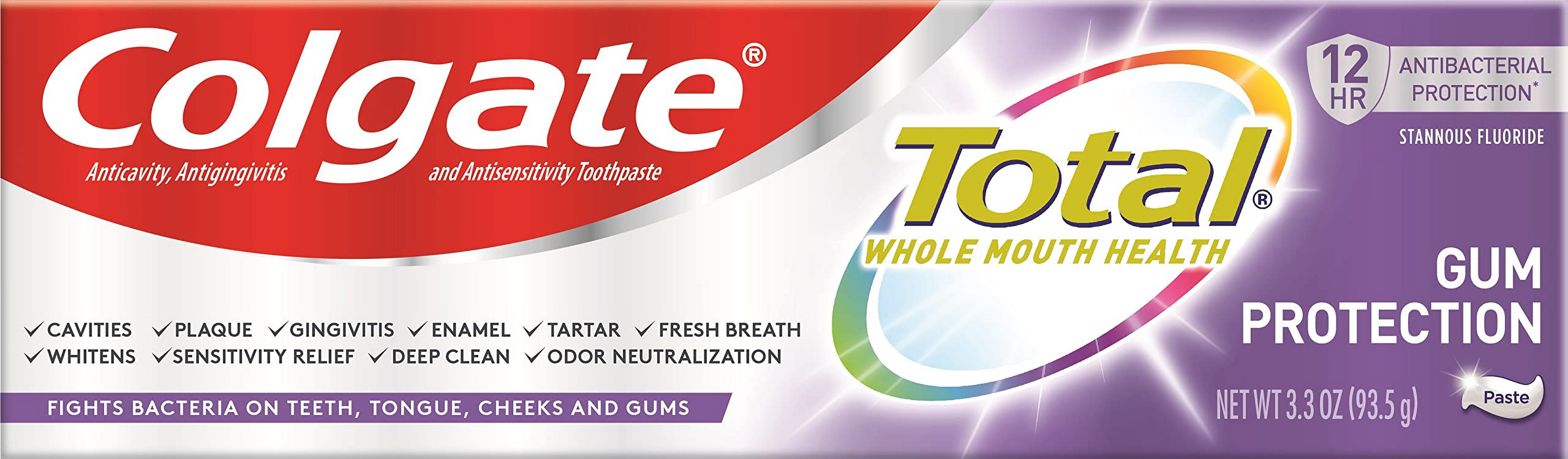Colgate Total Gum Protection Toothpaste Packaging May Vary - Walmart.com