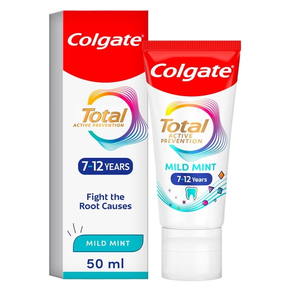 Colgate Total Kids 7-12 Years Mild Mint Toothpaste 50ml - for new ...