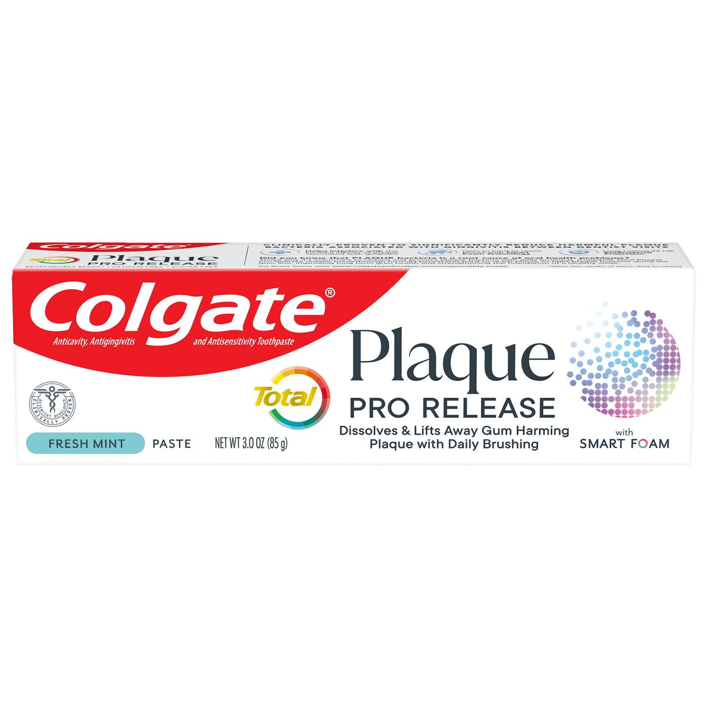 Colgate Total Plaque Pro Release Toothpaste - Fresh Mint - 3 oz ...