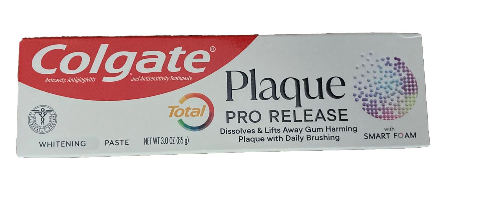 Colgate Total Plaque Pro Release Whitening Toothpaste, 3 Oz, 2 Pack ...