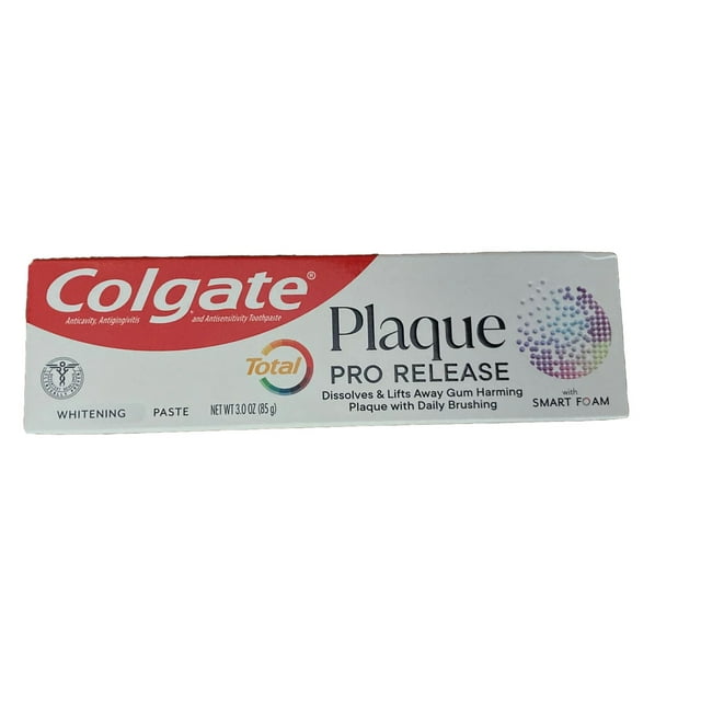 Colgate Total Plaque Pro Release Whitening Toothpaste, 3 Oz.. - Walmart.com