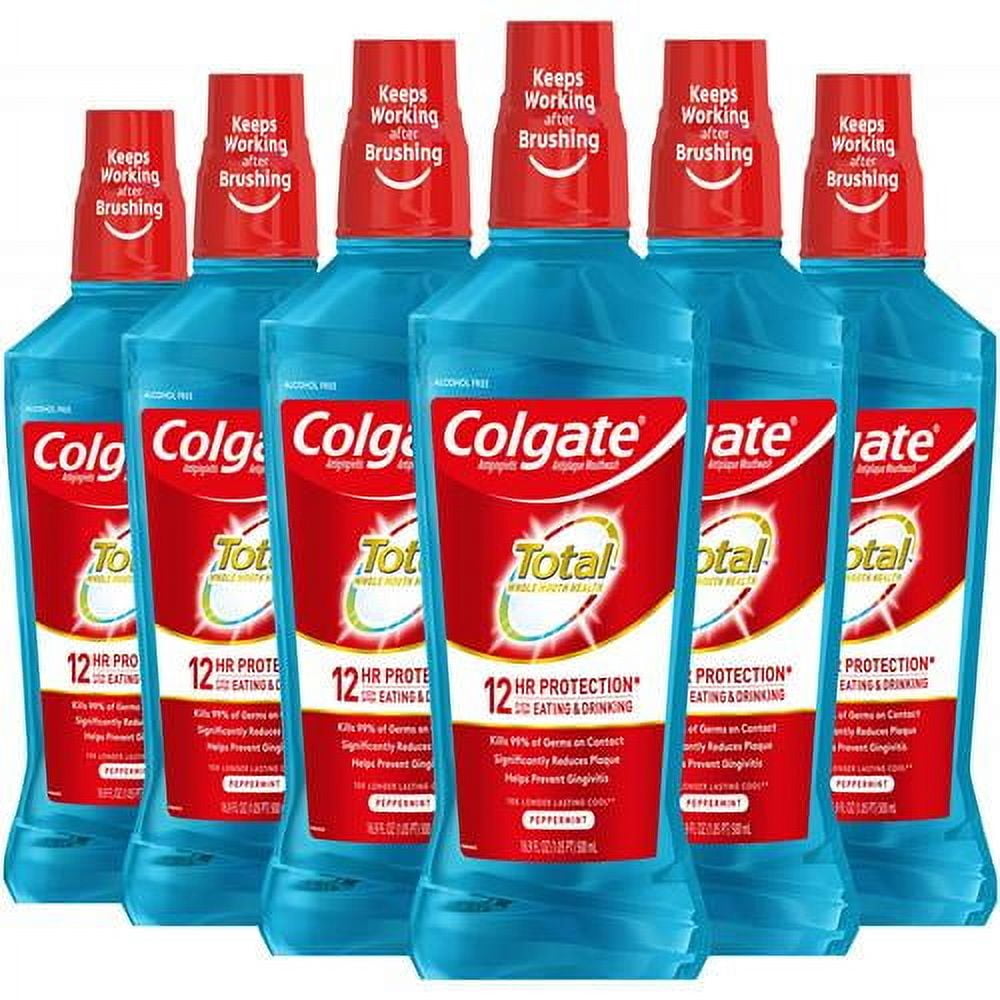 Colgate Total Pro-Shield Alcohol Free Mouthwash, Antibacterial Formula ...