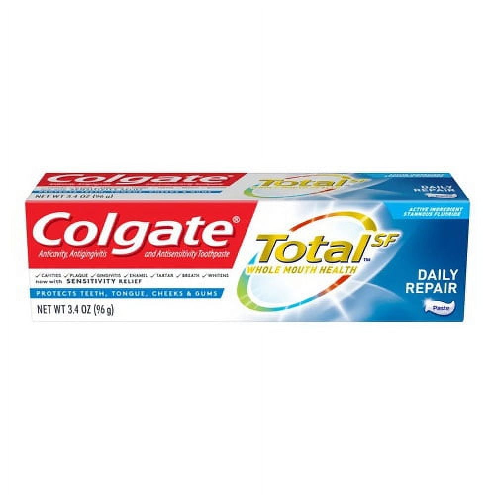 Colgate Total SF Daily Repair Toothpaste, 3.4 Oz, 6 Pack - Walmart.com