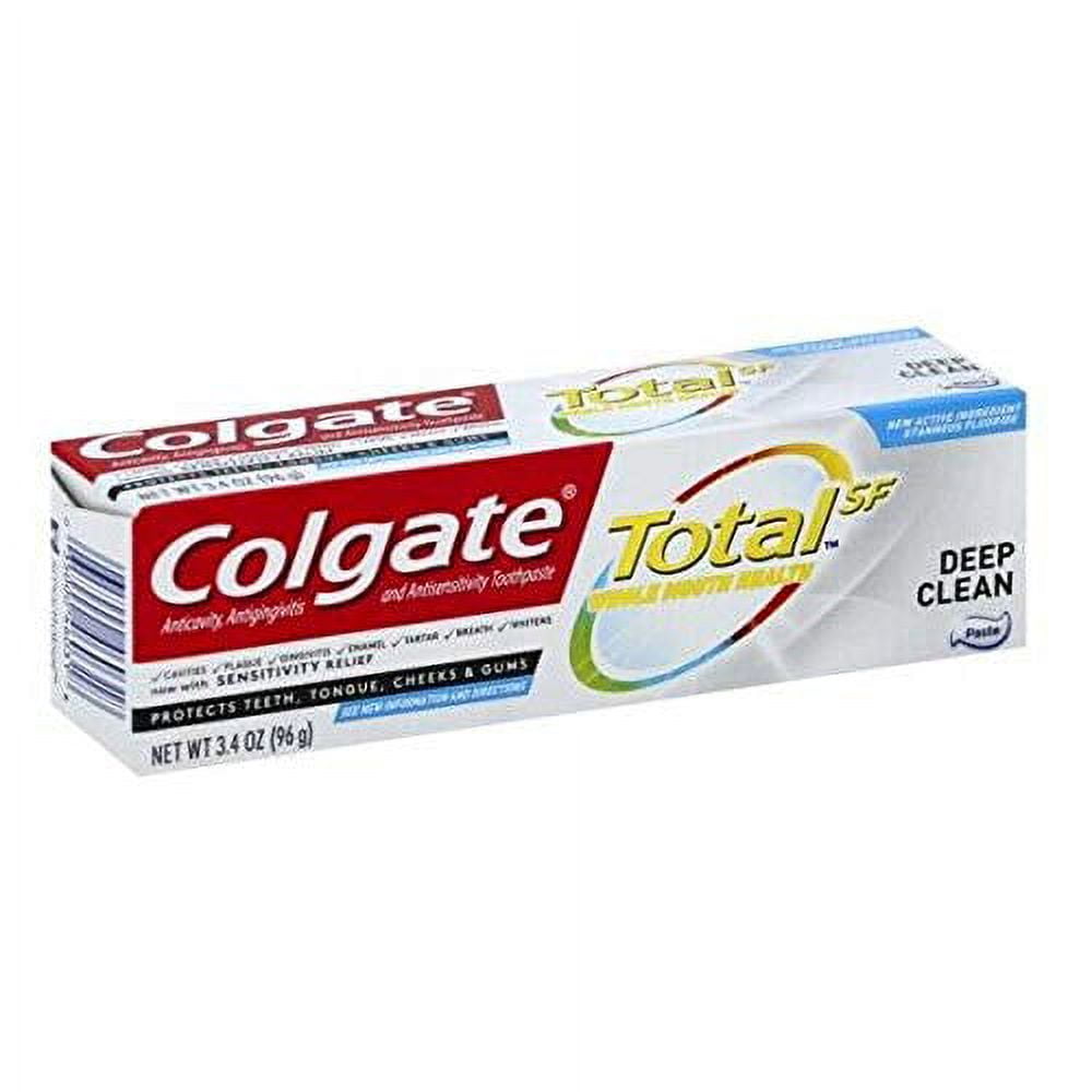 Colgate Total Toothpaste, Deep Clean, 3.4 oz. - Paste - Walmart.com