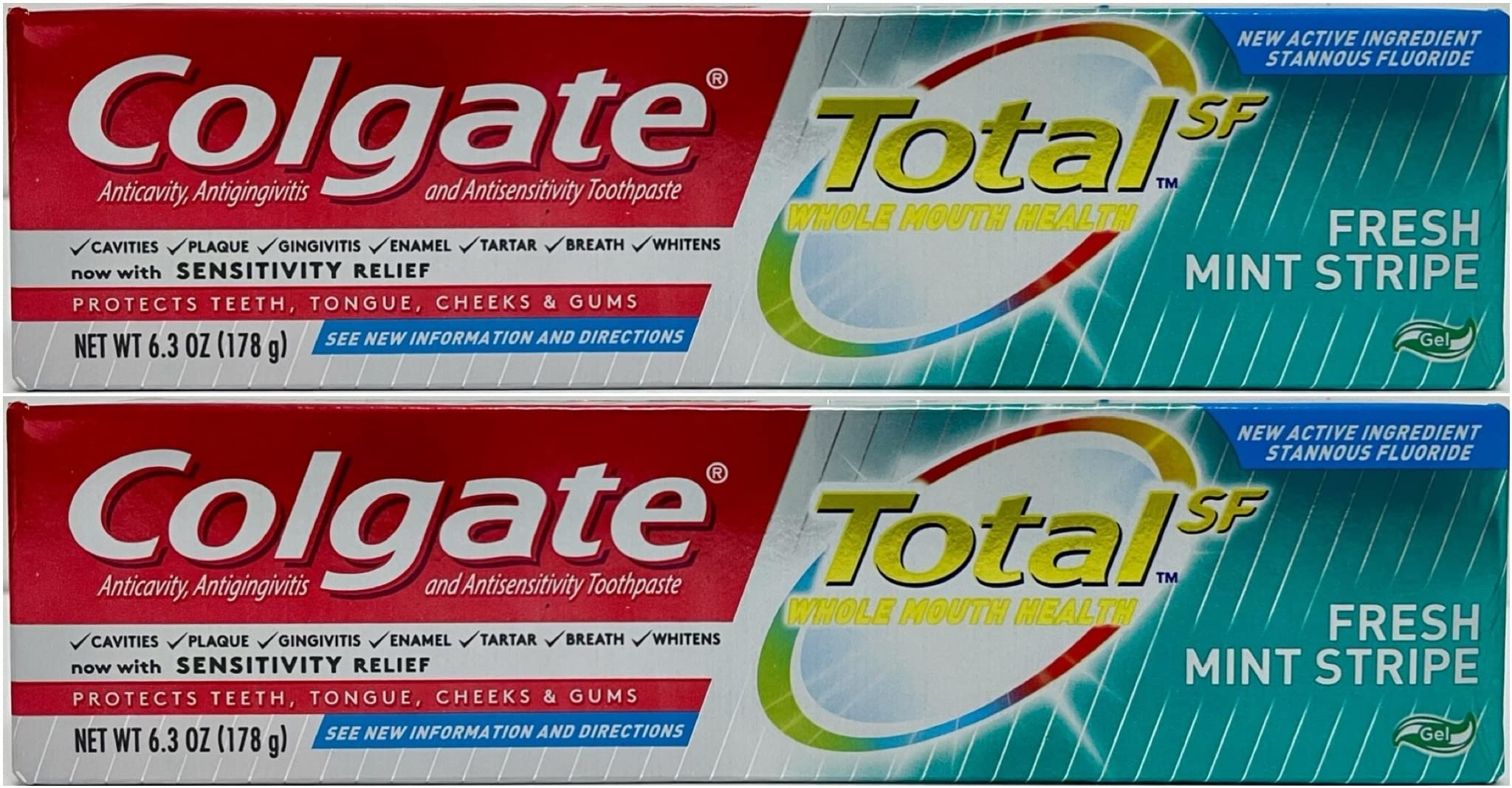 Colgate Total Toothpaste Fresh Mint Stripe 6 Oz - Walmart.com