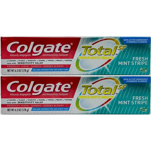 Colgate Total Toothpaste Fresh Mint Stripe 6 Oz - Walmart.com