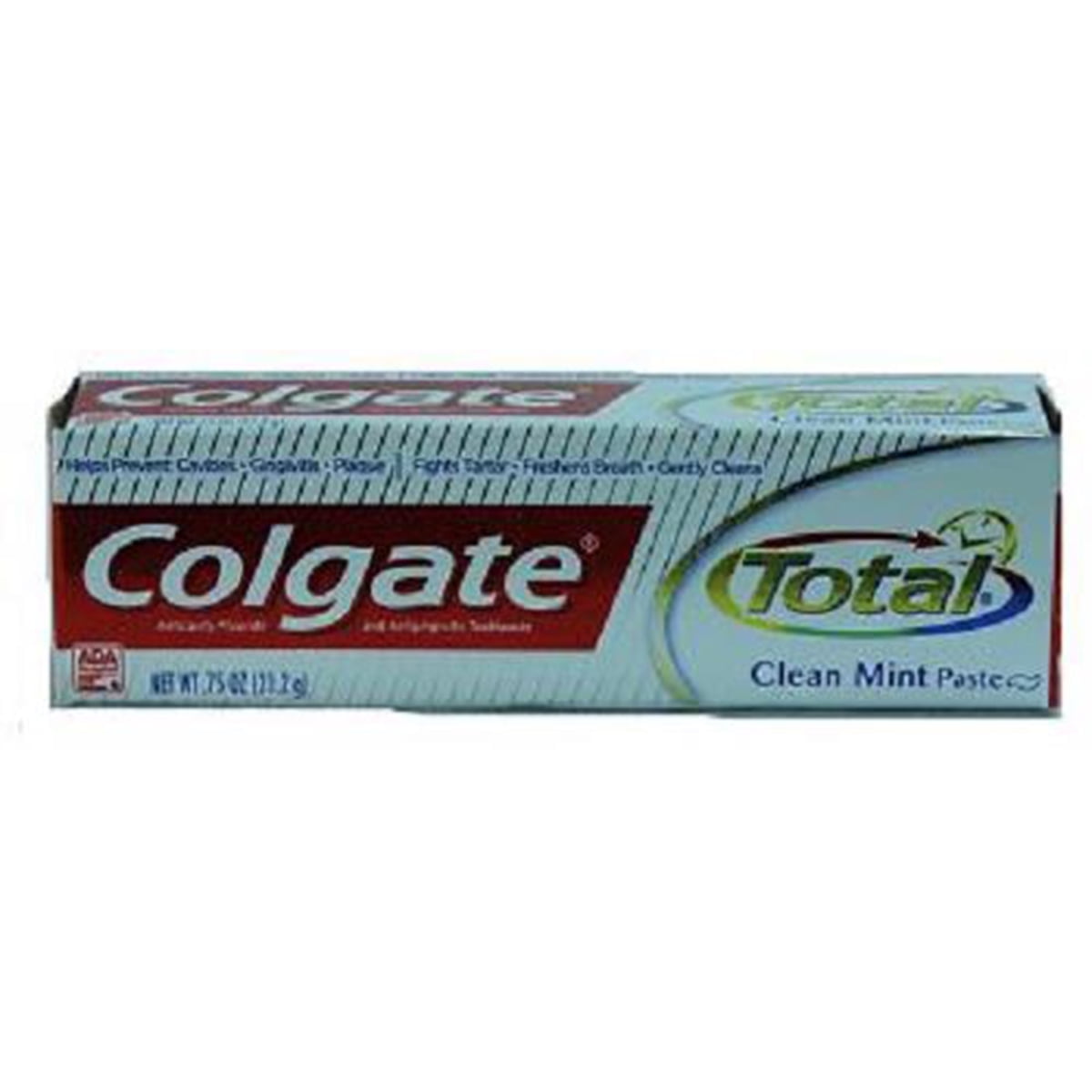 Colgate Total Toothpaste Paste, Clean Mint, 0.88 oz - Walmart.com