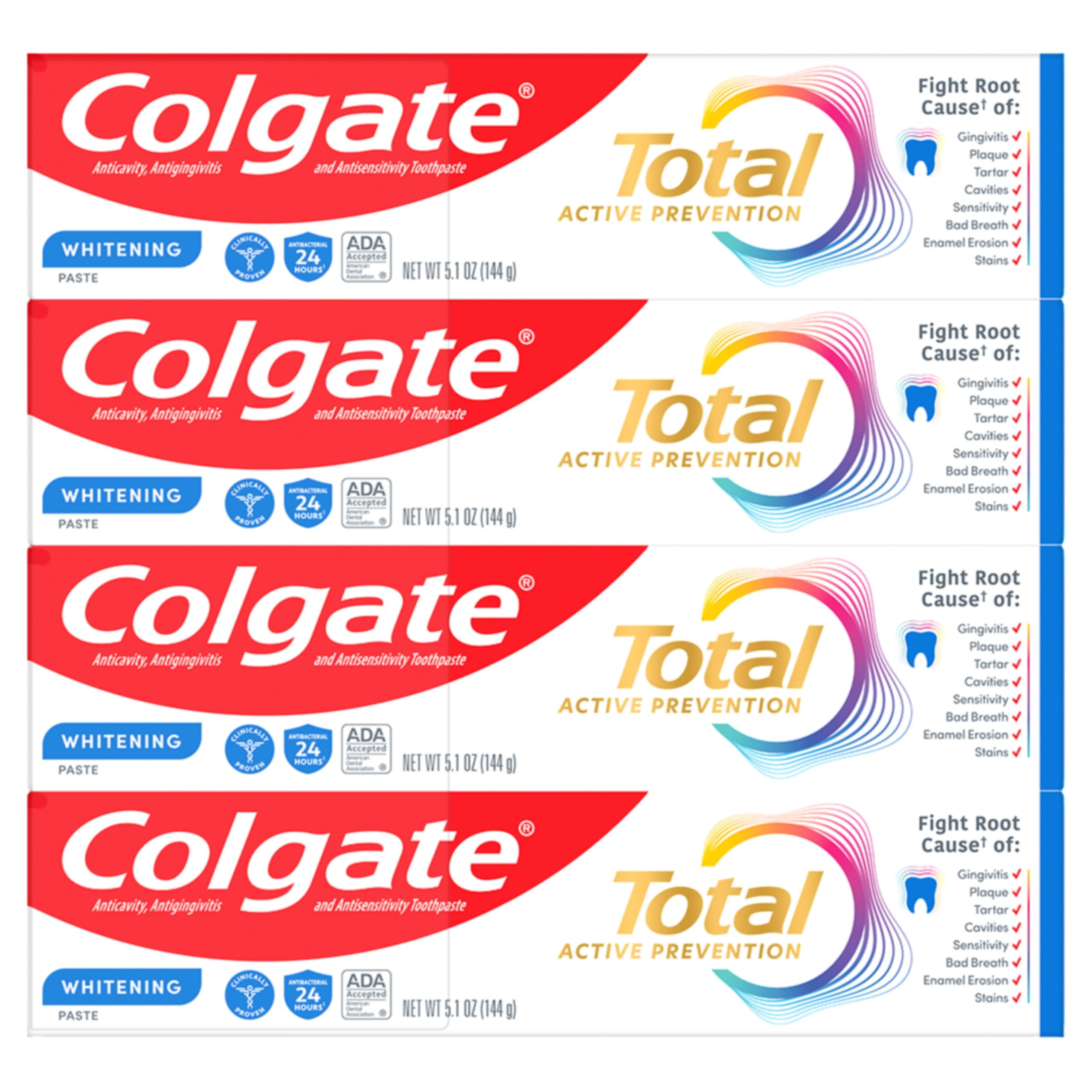 Colgate Total Whitening Toothpaste IFF17 with Fluoride, 10 Benefits ...