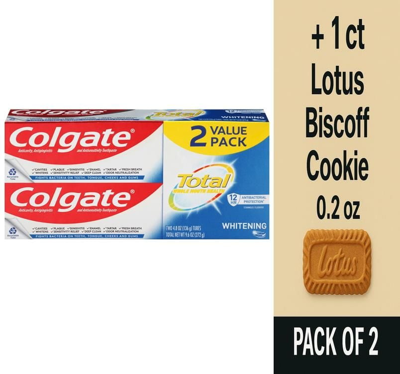 Colgate Total Whitening Toothpaste Value Pack 2 ct / 4.8 oz - Pack of 2 ...
