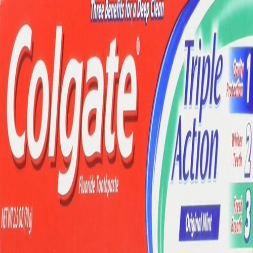 Colgate Travel Size Toothpaste, Multicolor, Triple Action, 2.5 Ounce ...