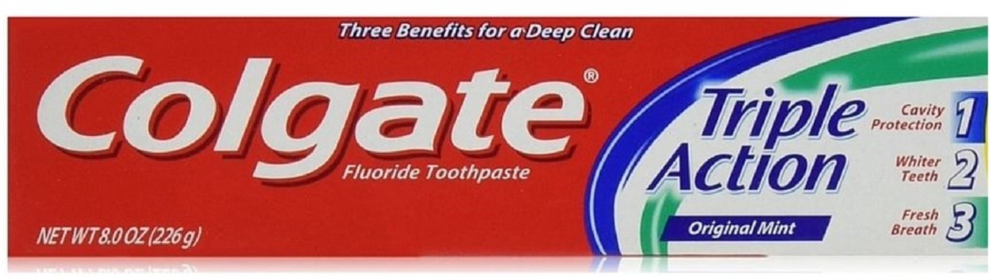 Colgate Triple Action Toothpaste 8 oz (Pack of 6) - Walmart.com