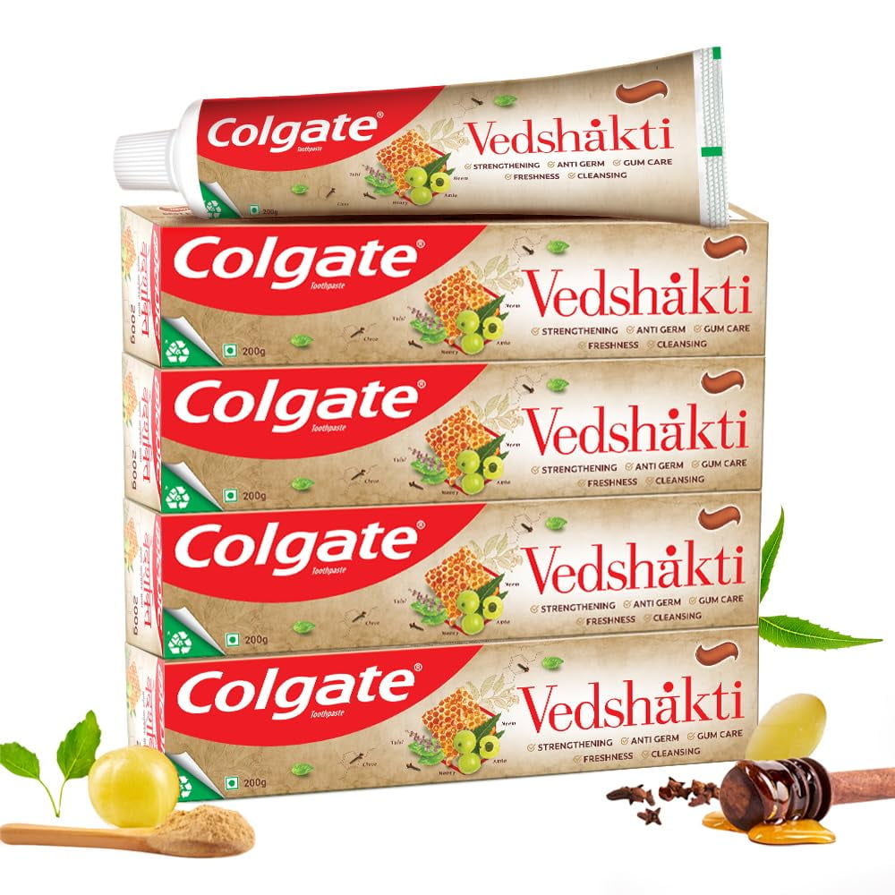 Colgate Vedshakti Toothpaste, Anti-Bacterial Paste For Whole Mouth ...