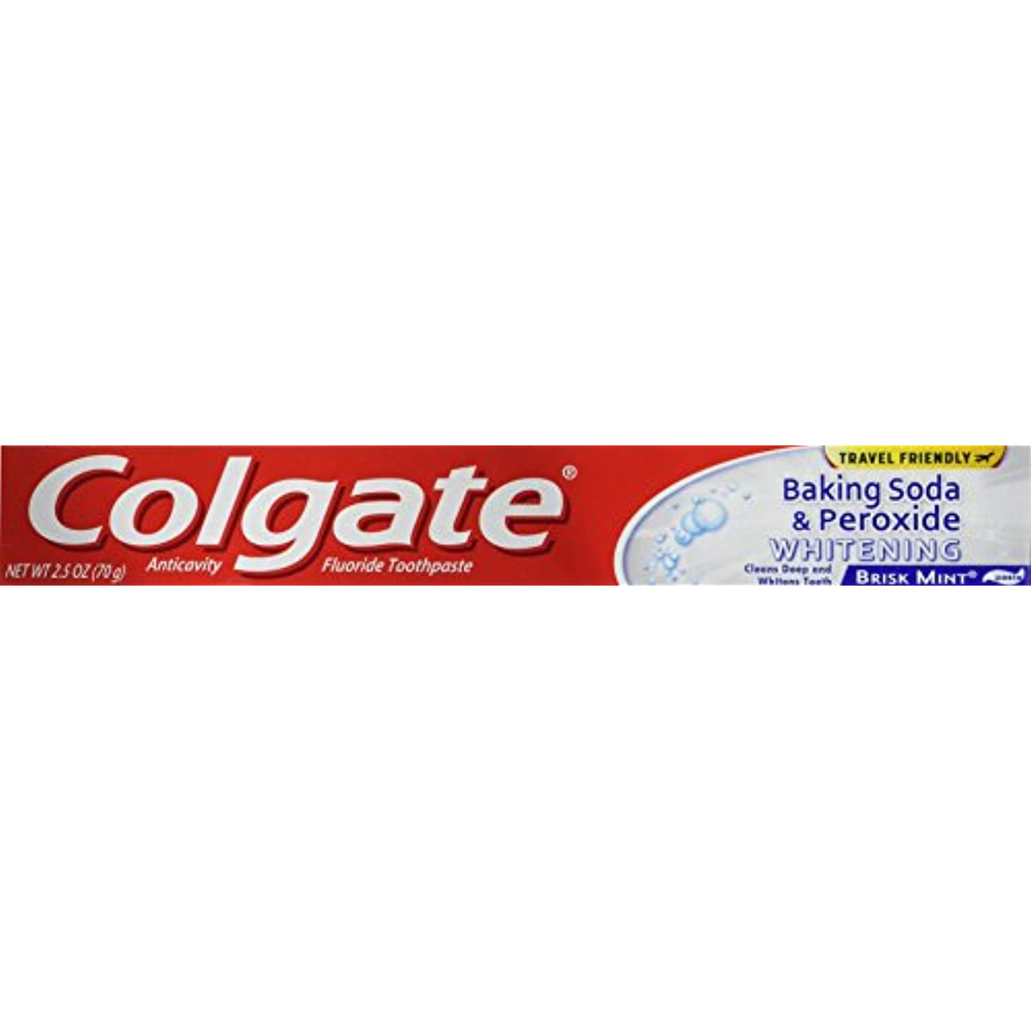 Colgate Whitening With Peroxide And Baking Soda, Brisk Mint, 2.5 Ounce ...