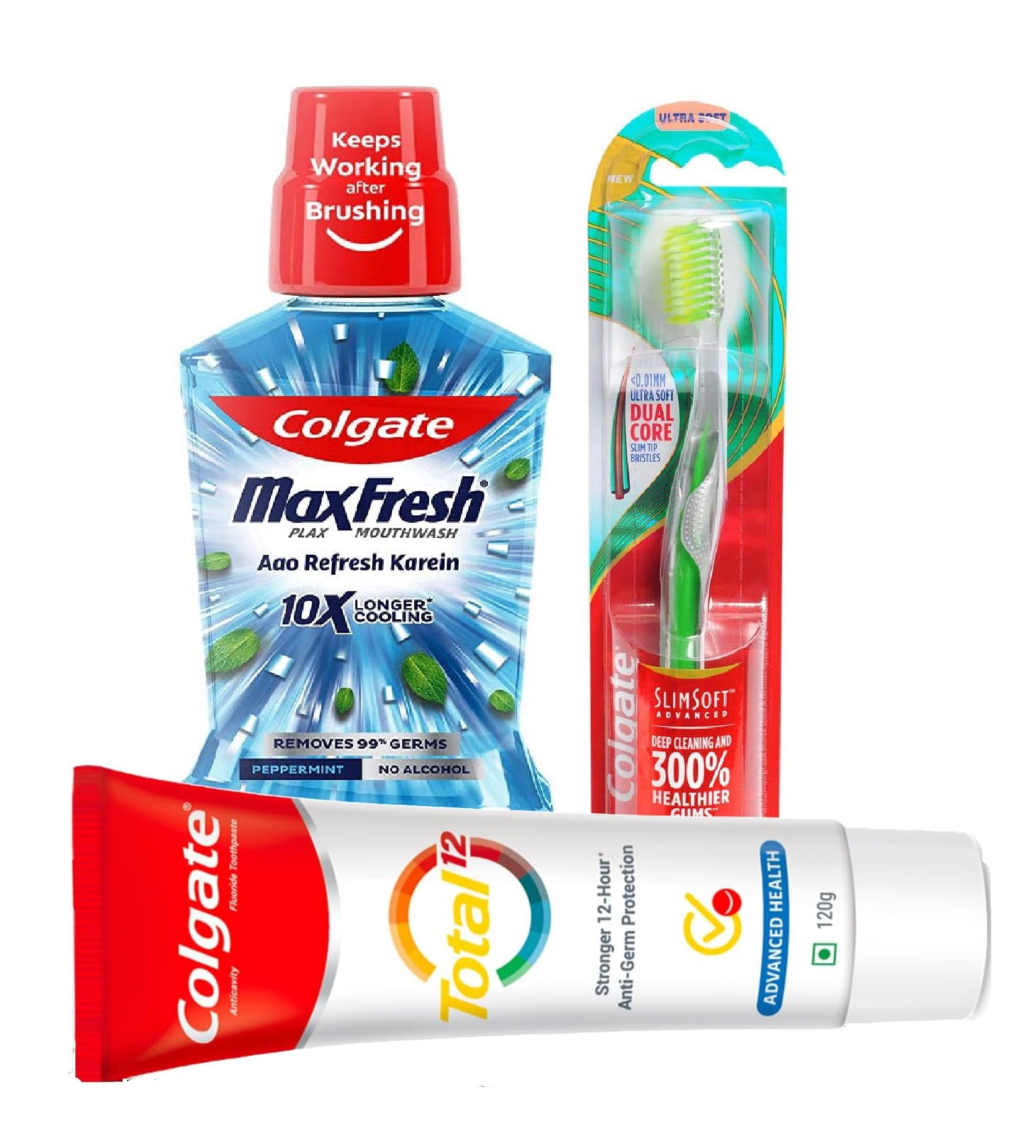 Colgate Whole Mouth Kit Advanced Cavity Protection Toothpaste 120g and ...