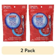Colgate Max Fresh Multipack, 24 Count Wisp Mini Toothbrush, Peppermint ...