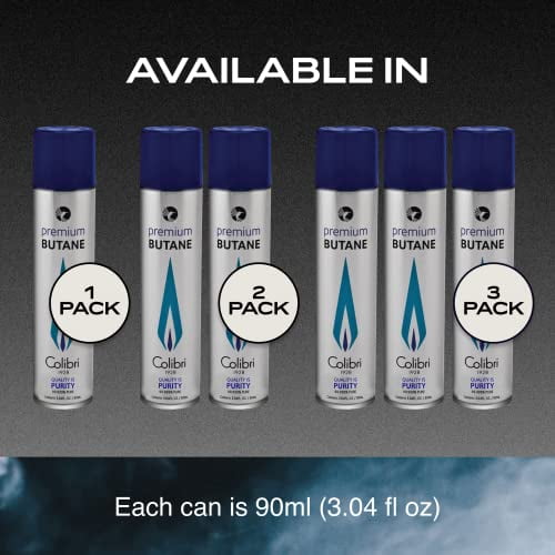 Colibri Premium Butane Fuel Refill for Lighters, Butane Torch ...