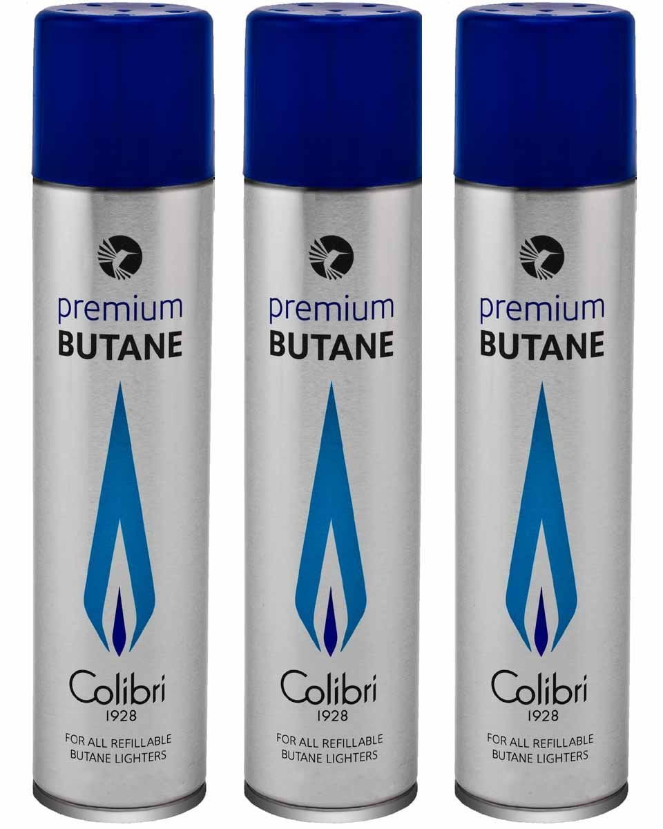 Colibri Premium 3-Pack Butane Fuel Refill for Lighters, 99.9994% Pure ...