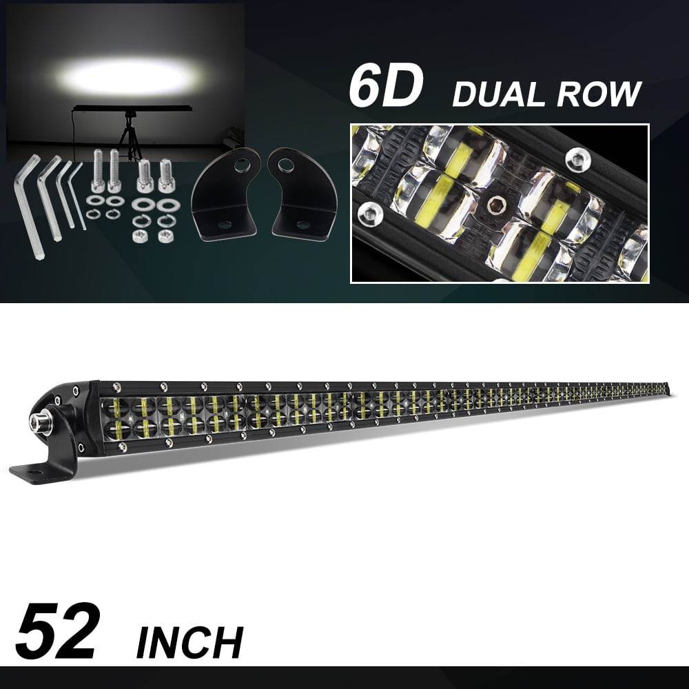 Colight 6D LED Off-Road Light Bar, 52 Inch Spot Flood Combo LED Off ...