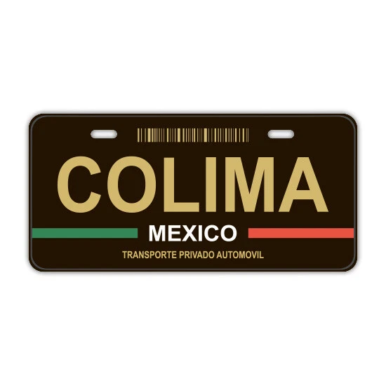 Colima Mx Mexico Me.Xi.Can License Plate Style Sticker Phone Decal ...