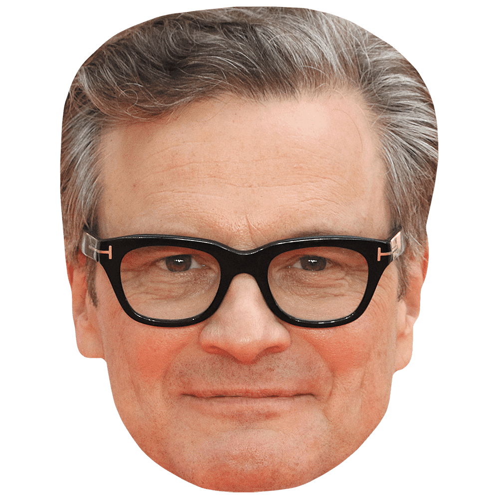 Colin Firth (Grey Hair) Celebrity Mask, Flat Card Face, Fancy Dress ...