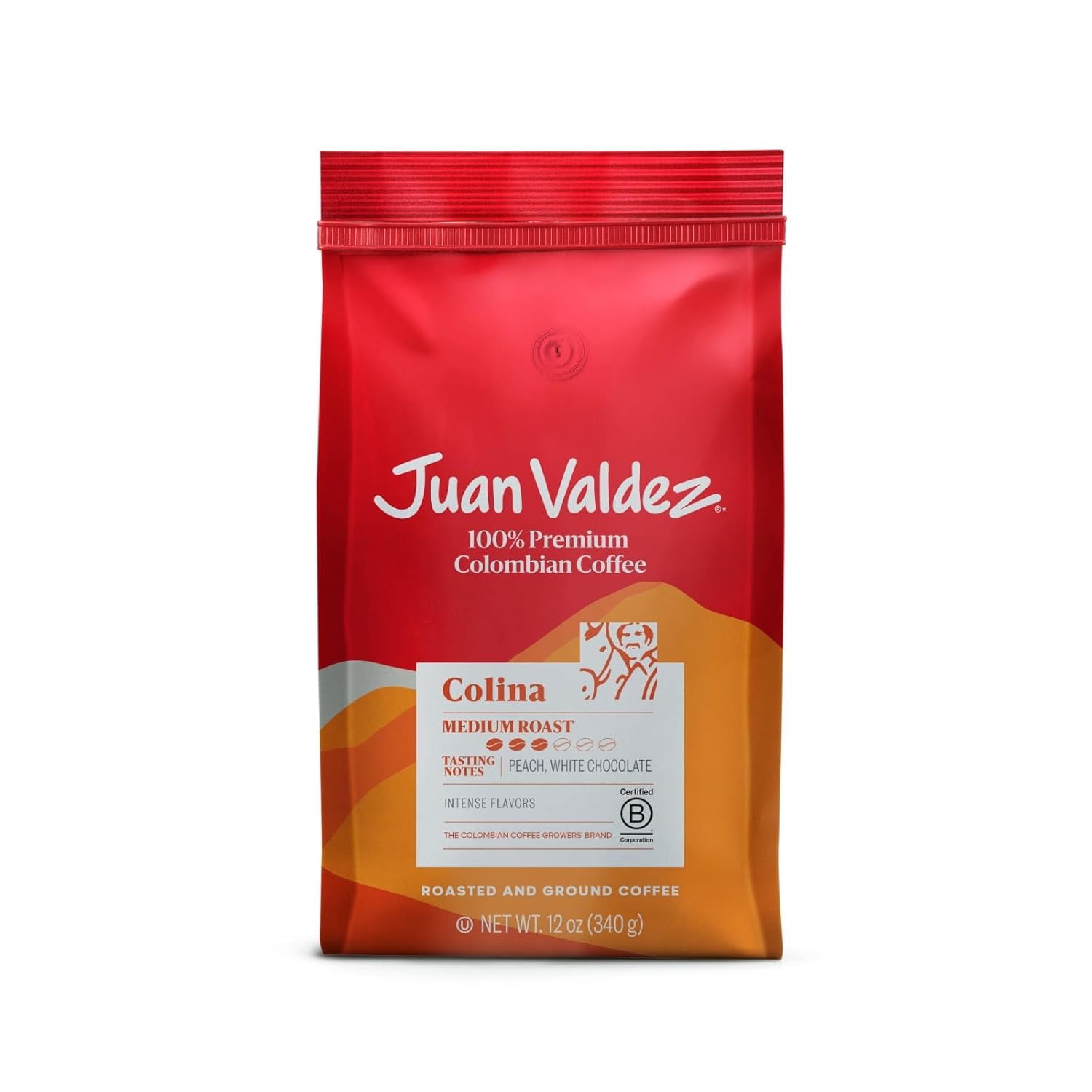 Colina Ground Coffee, Balanced Roast 12 OZ - Premium Colombian Coffee ...