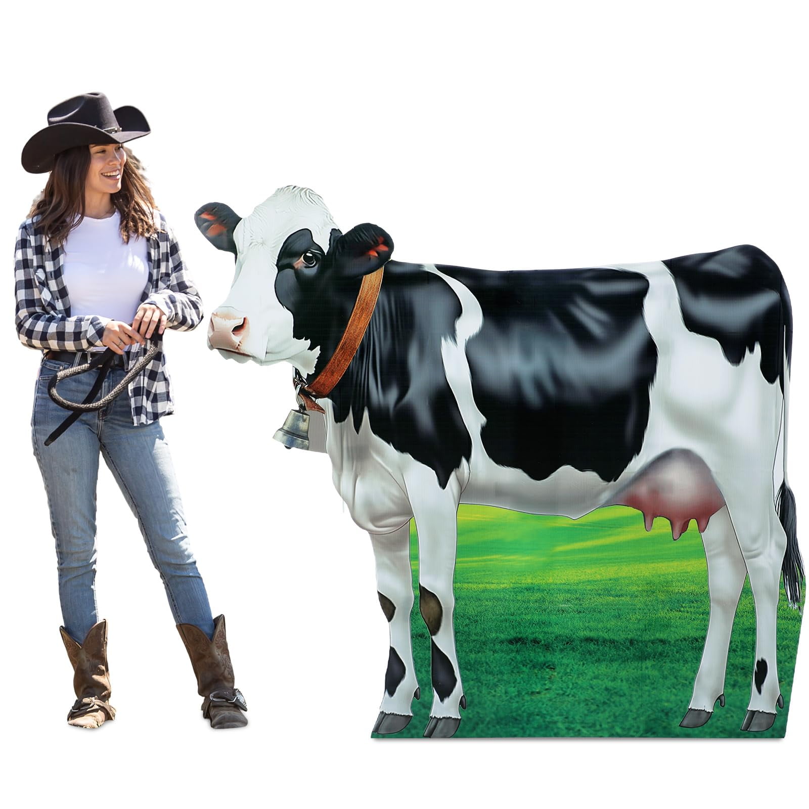 Colingmill 4 ft Cow Party Decorations Cow Cardboard Stand up Animal ...
