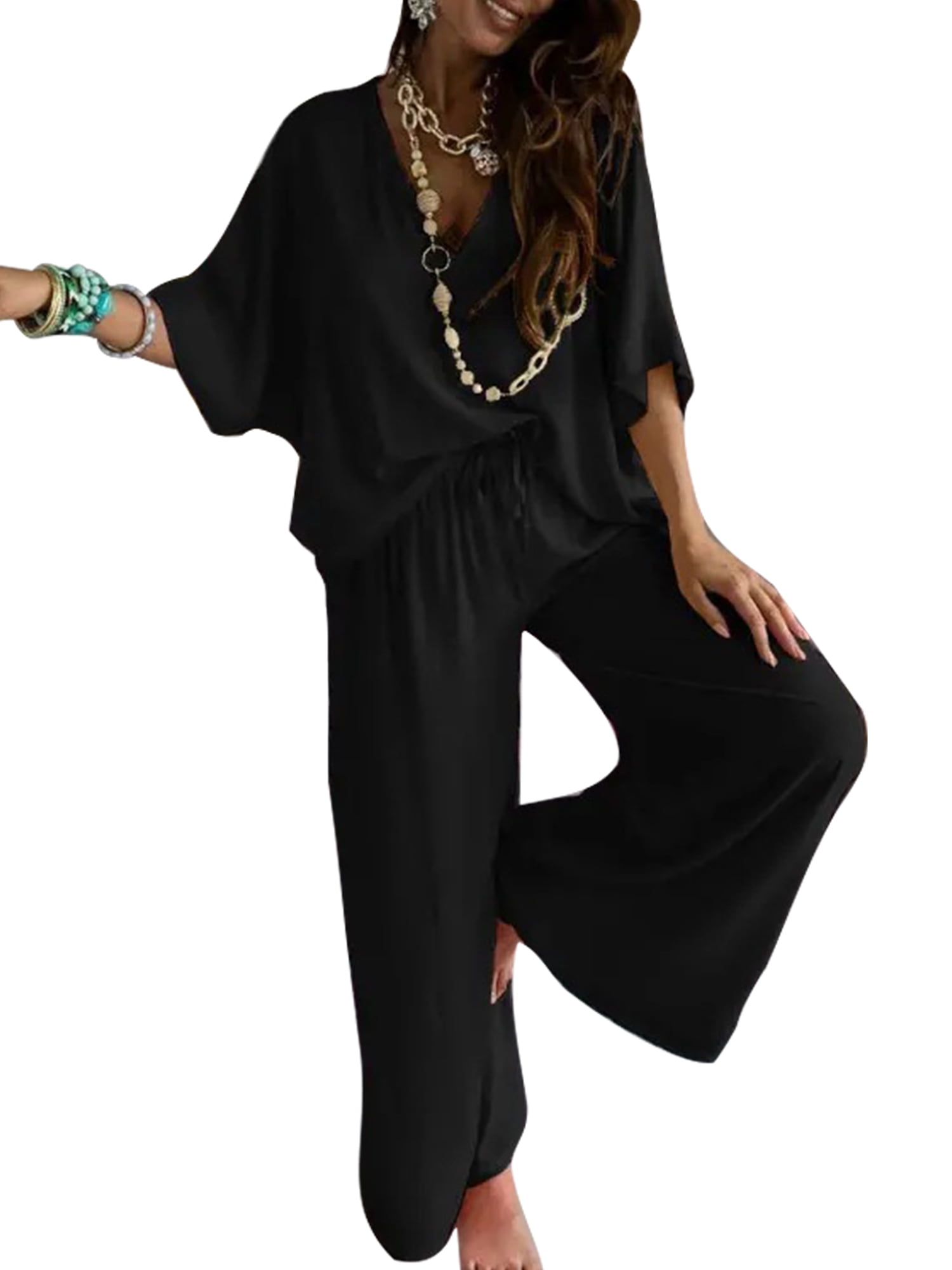 Colisha Women's 2 Piece Outfits, Casual Joggers Loungewear, Loose Fit ...